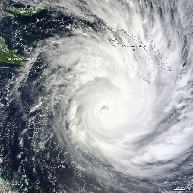 Image of the Day: Cyclone Yasi Viewed from Orbit, 1 February 2011 ...